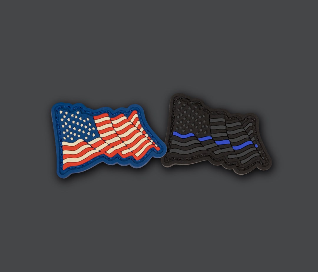Waving American Flag PVC RE / Ranger Eye Morale Patches - Etsy