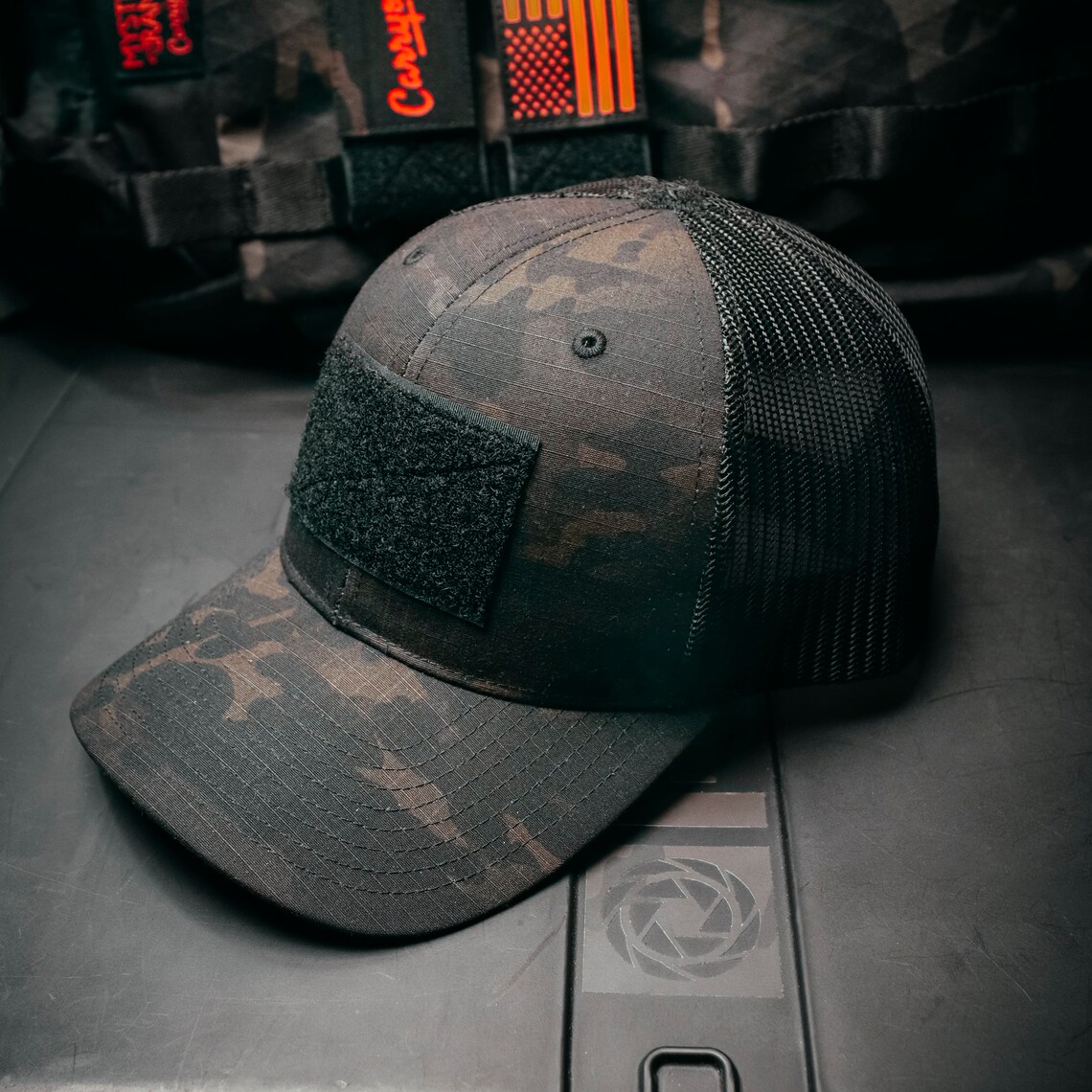 Hat With Custom Patch Panel multicam® Standard or - Etsy