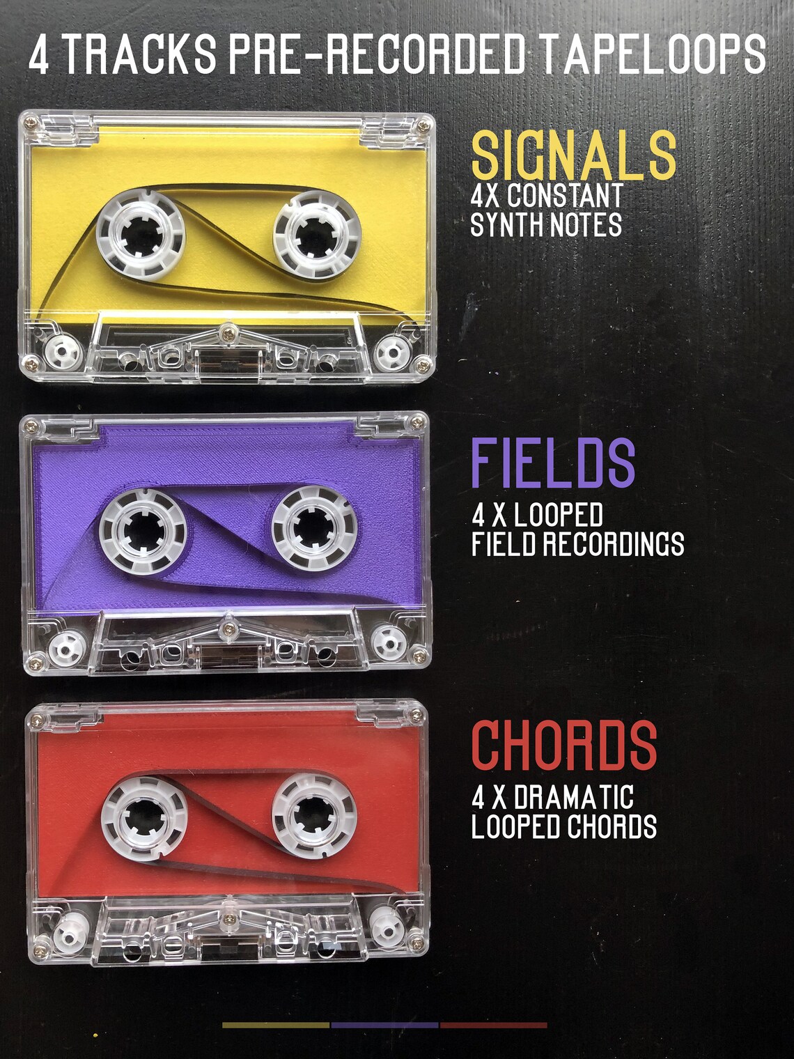 4 Tracks Pre-recorded Tapeloops (signals | Fields | Chords) - Etsy