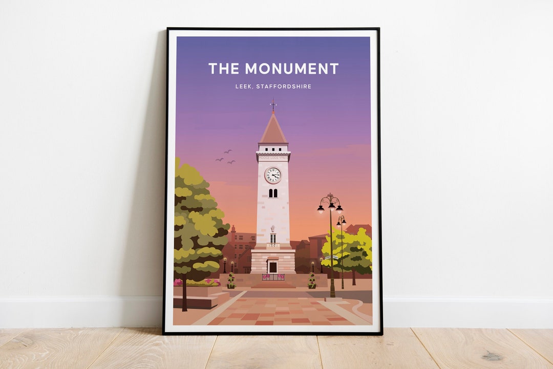 The Monument, Leek. the Nicholson War Memorial. Art Print / Travel ...