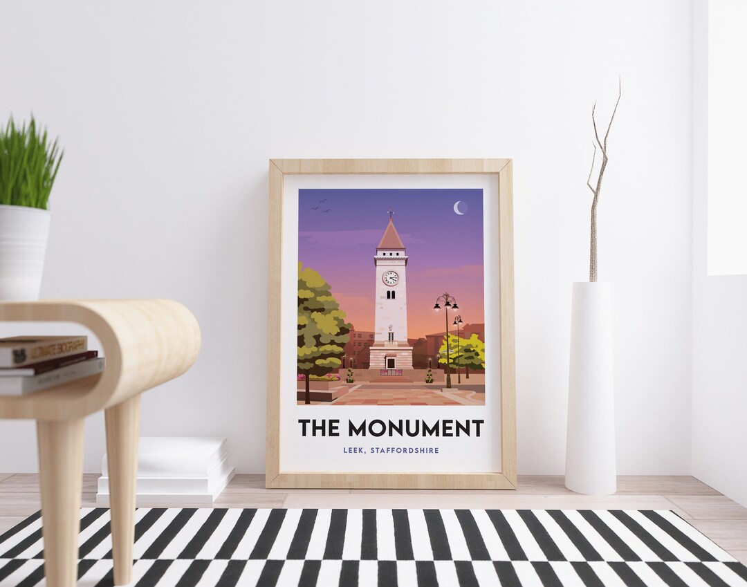 The Monument, Leek. the Nicholson War Memorial. Art Print / Travel ...
