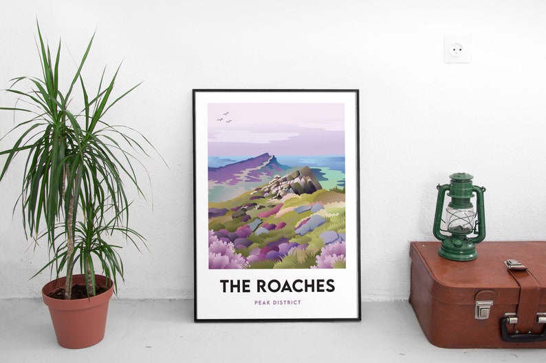 The Roaches, Peak District, Leek, Staffordshire. Art Print / Travel ...
