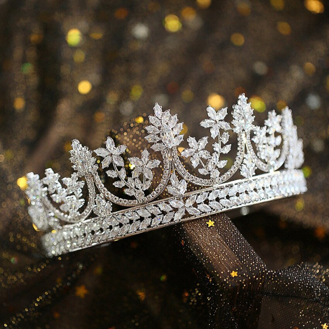 Bridal Silver Tiara ISLA Wedding Tiara Wedding Headpiece - Etsy