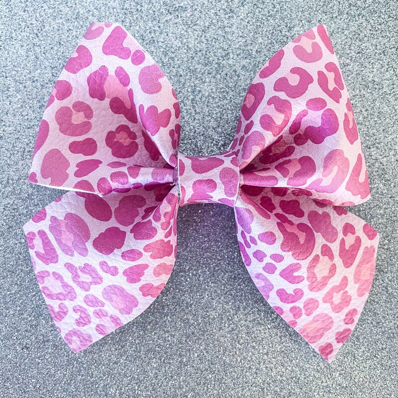 Cheetah Cheer Bows - Etsy