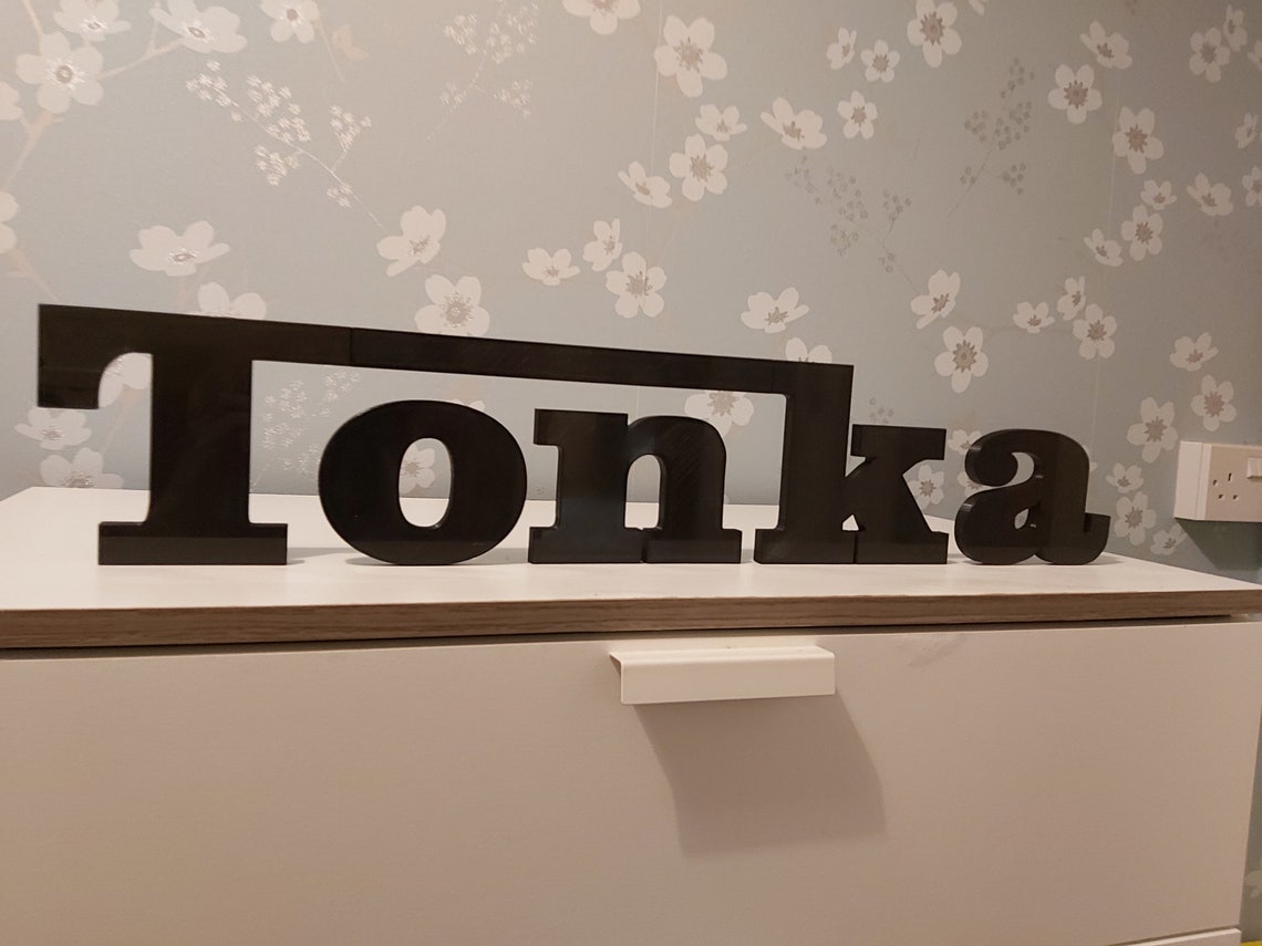 Raised Letters Tonka /car/van Logo Tonka 3D Printed Sign/12cm Tall X ...