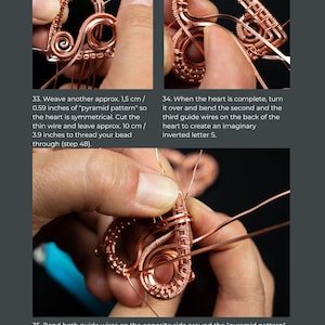 DIY Wire Wrapping Heart Pendant Jewellery Tutorial, Easy Step by Step ...