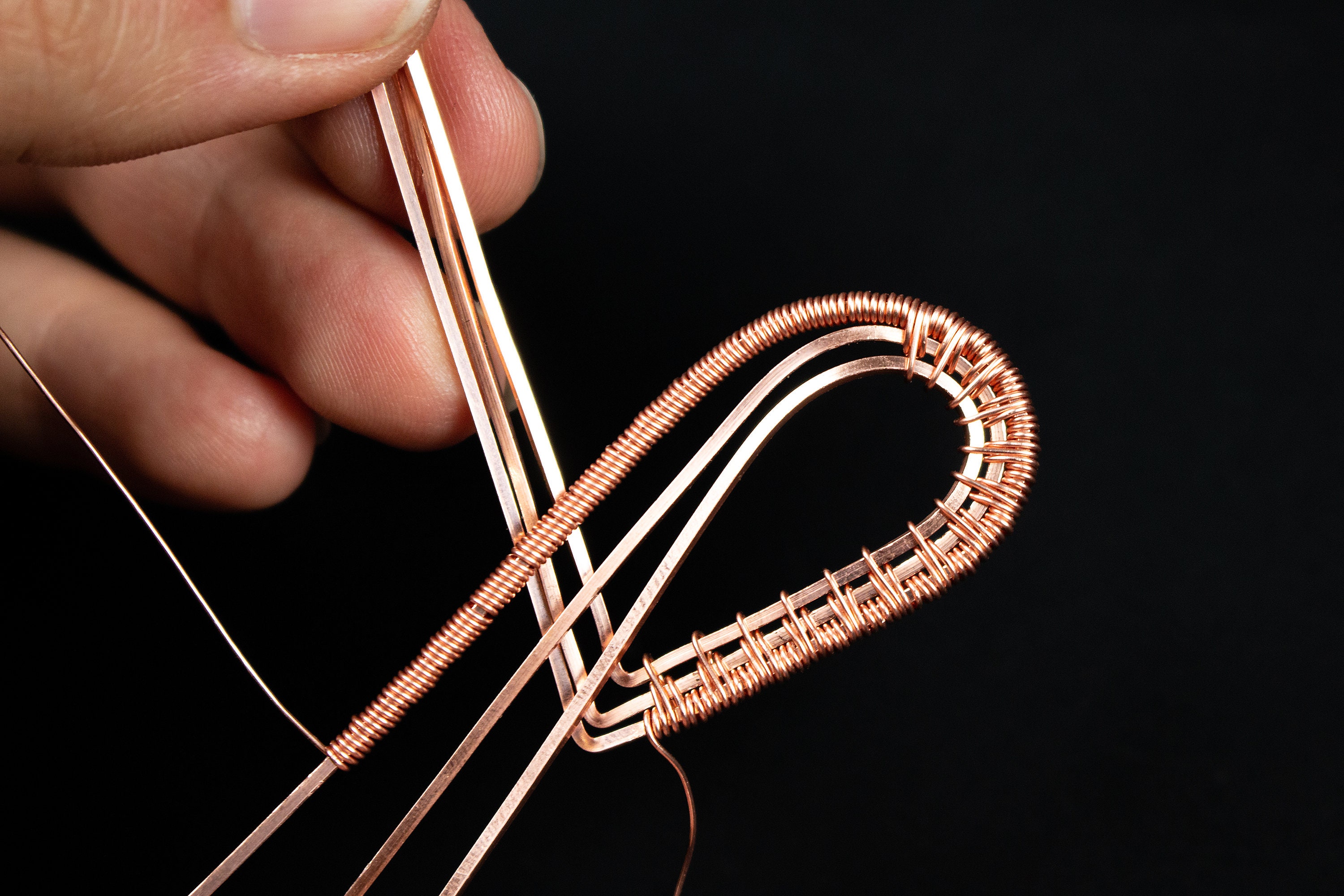 DIY Wire Wrapping Heart Pendant Jewellery Tutorial Easy Step - Etsy UK