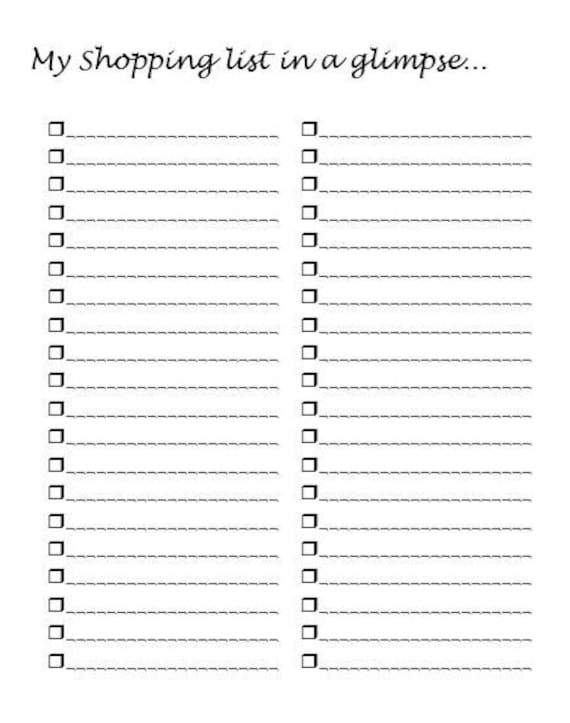 Printable Shopping List Digital Download Planner Shopping | Etsy