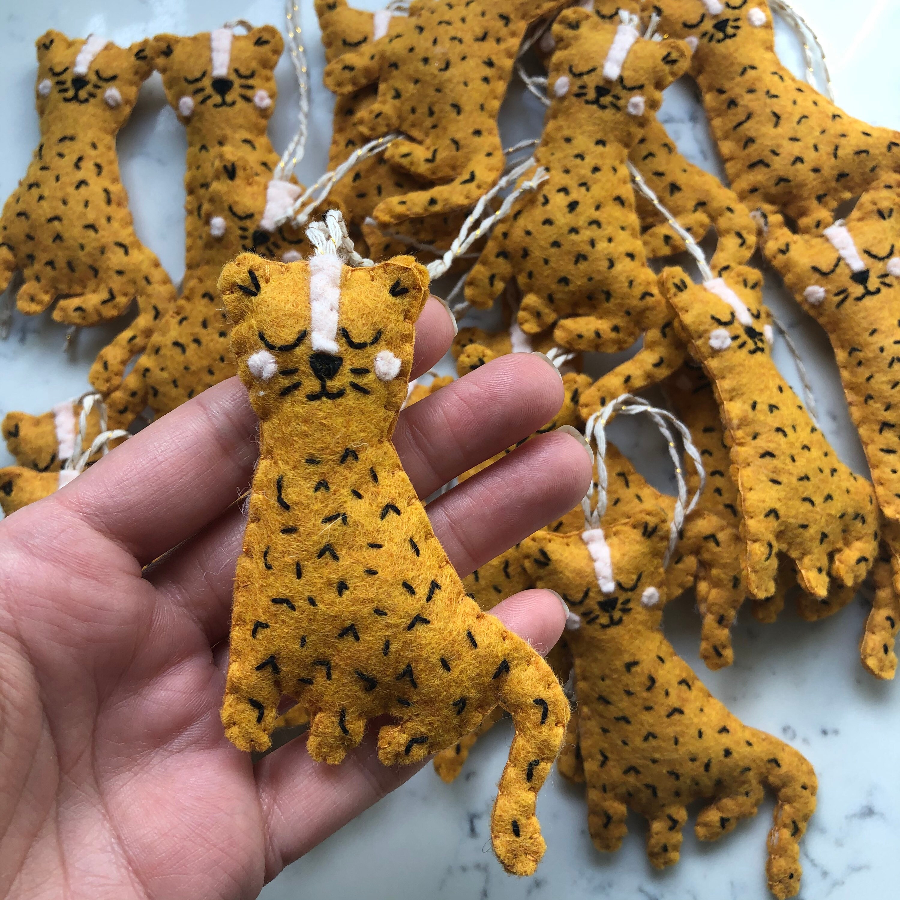 Felt Leopard Hanging Decor Jungle Nursery - Etsy