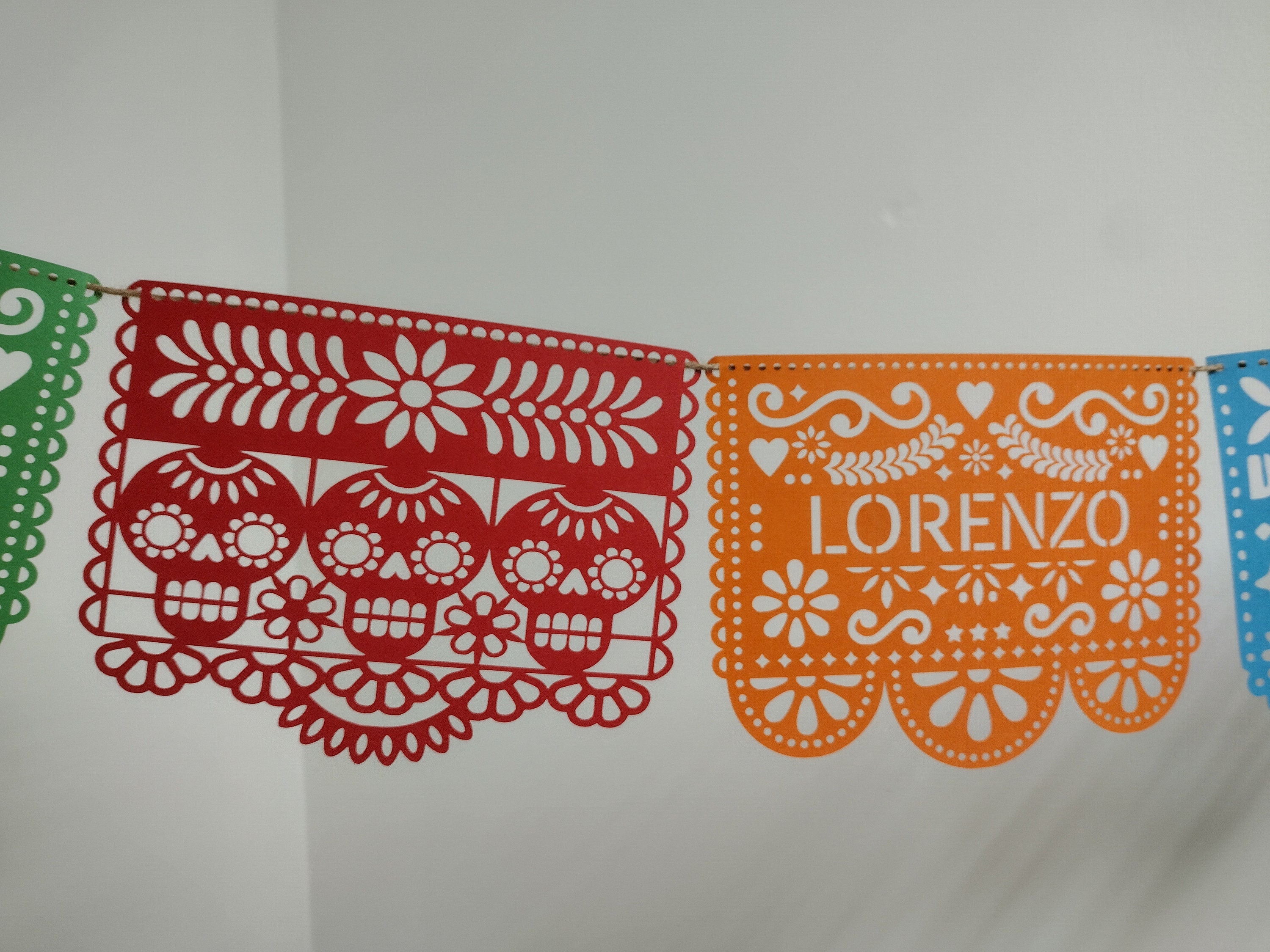 Papel Picado Personalizado, Día De Los Muertos, Day of the Dead ...