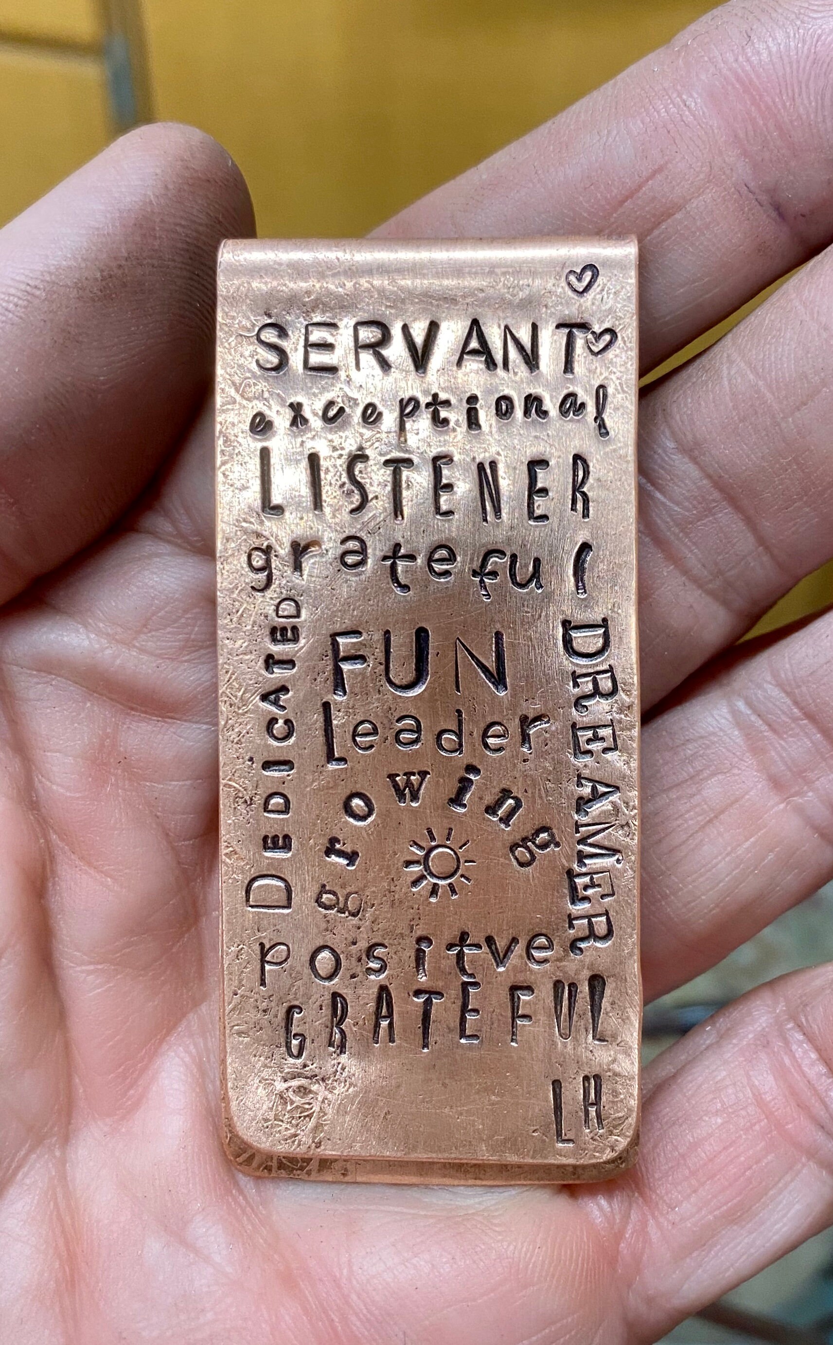 Customize here Top fold hand forged copper book mark with - Etsy.de