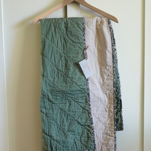 Hand Quilted Whole Cloth Throw Quilt, Baby Wedding Christmas Gift ...