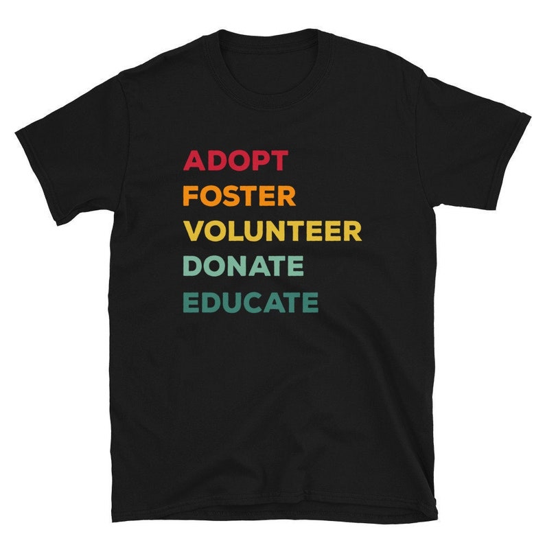 Animal Support Rescue Adopt Foster Volunteer Donate Educate - Etsy