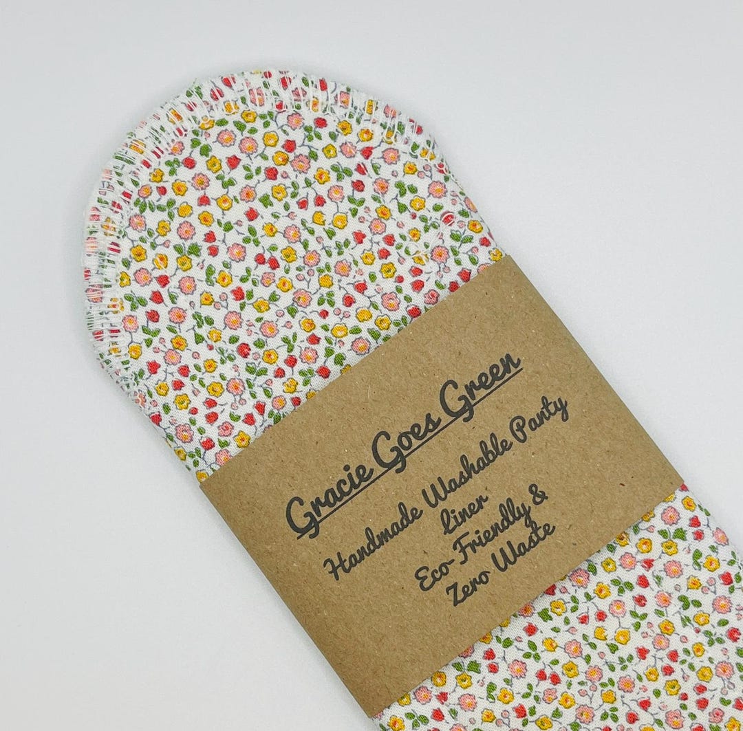 Handmade Washable & Reusable Liberty Cotton Fabric Panty Liners Pad - Etsy