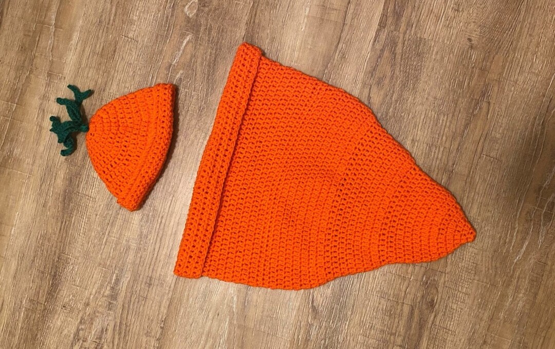 Newborn Baby Carrot Outfit/snuggy/costume and Hat - Etsy