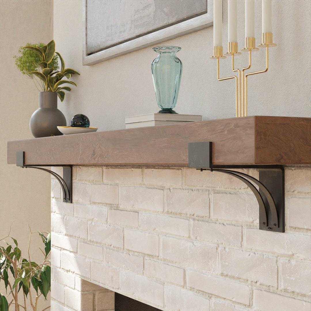 Mantel Mount Corbels, Fireplace Mantelmount, Shelf Brackets 4 Inch ...