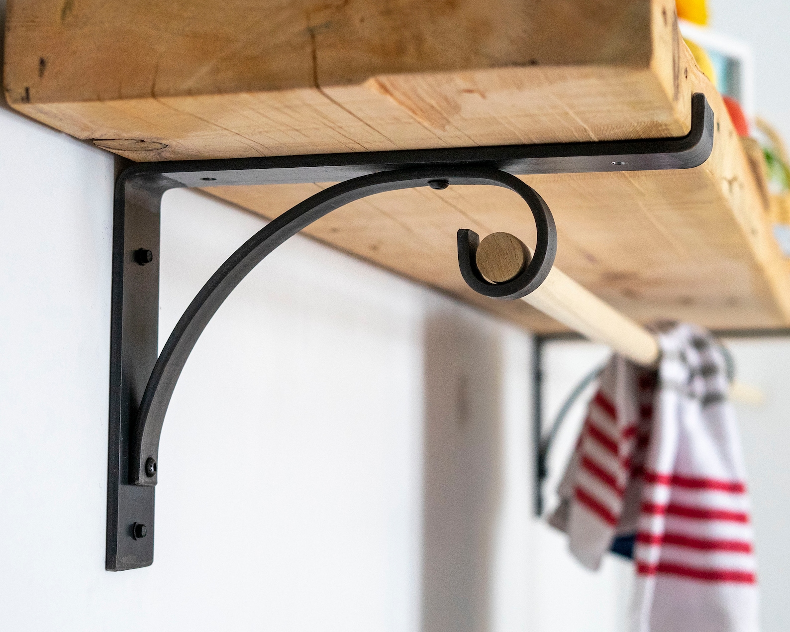 Closet Rod Shelf Bracket, Shelf and Rod Bracket Open, 1.5 Heavy Duty ...