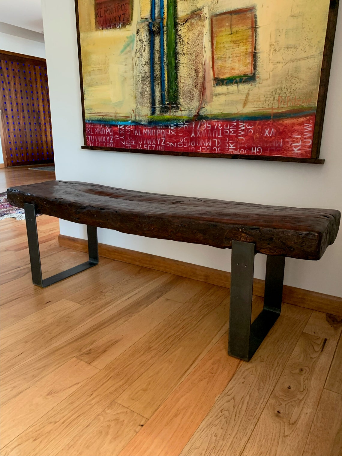 Custom H Table Leg 3 Wide Rustic Steel Sold - Etsy