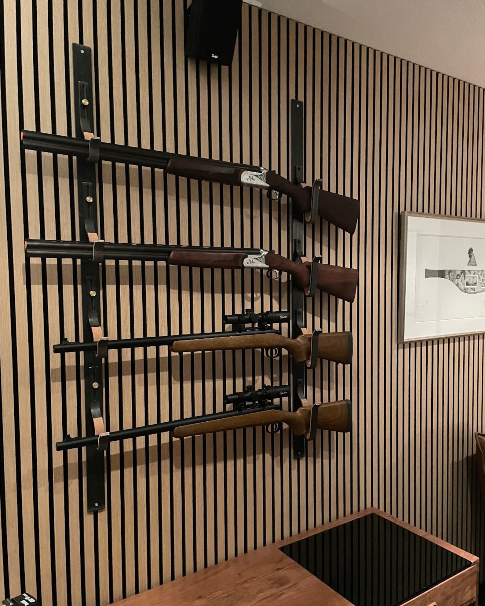 Custom Gun Rack Wall Mounted Rifle Holders Shotgun Storage - Etsy