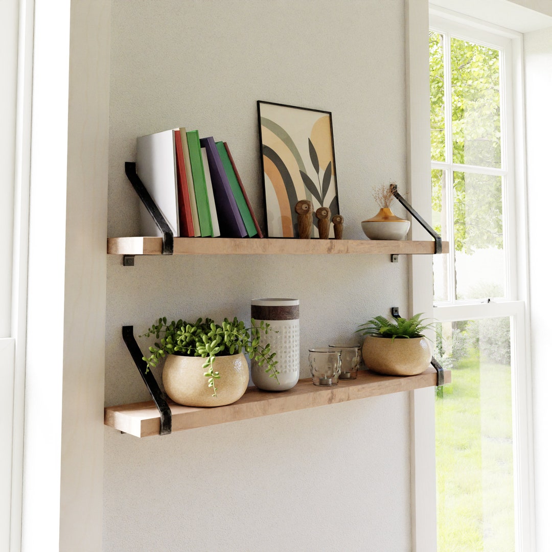 Modern Bookshelf Bracket Iron Bracket Floating Bookshelf - Etsy