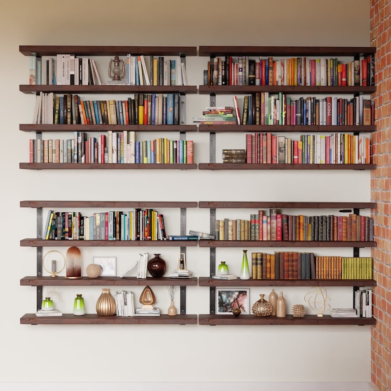 Quadruple Shelf Bracket 1.5 Inch Heavy Duty Four Tier Multi - Etsy