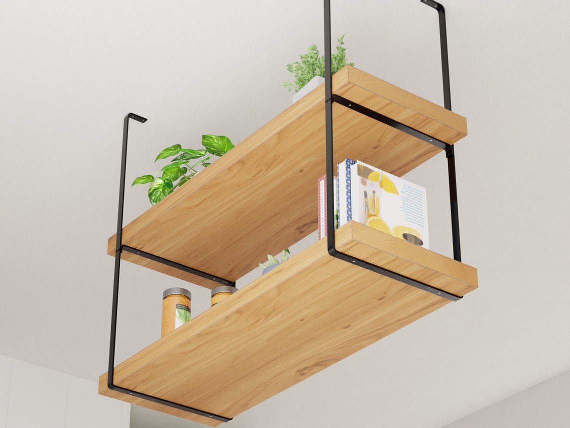 Suspended Ceiling Mounted Shelf Bracket, Floating Island Shelf Bracket ...