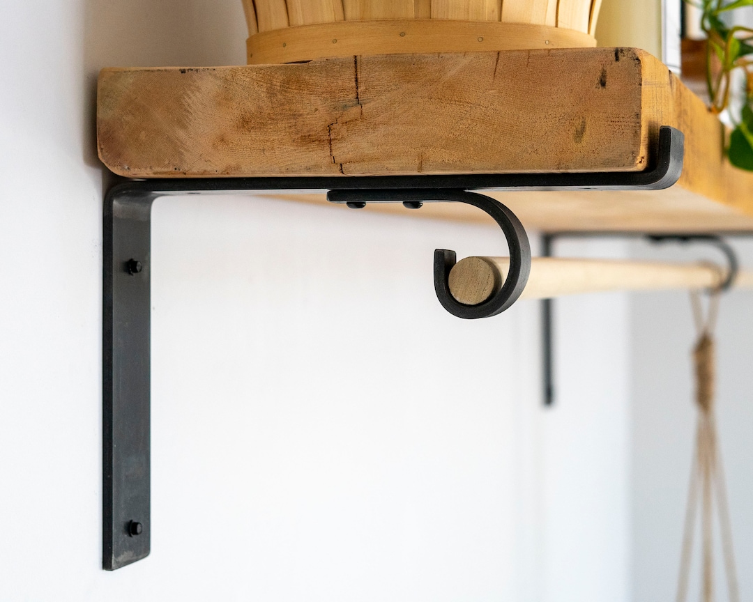 Closet Rod Shelf Bracket, Shelf and Rod Bracket Open, Heavy Duty, DIY ...