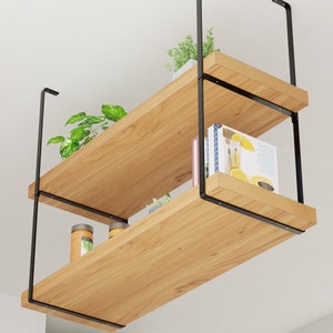Suspended Ceiling Mounted Shelf Bracket, Floating Island Shelf ...