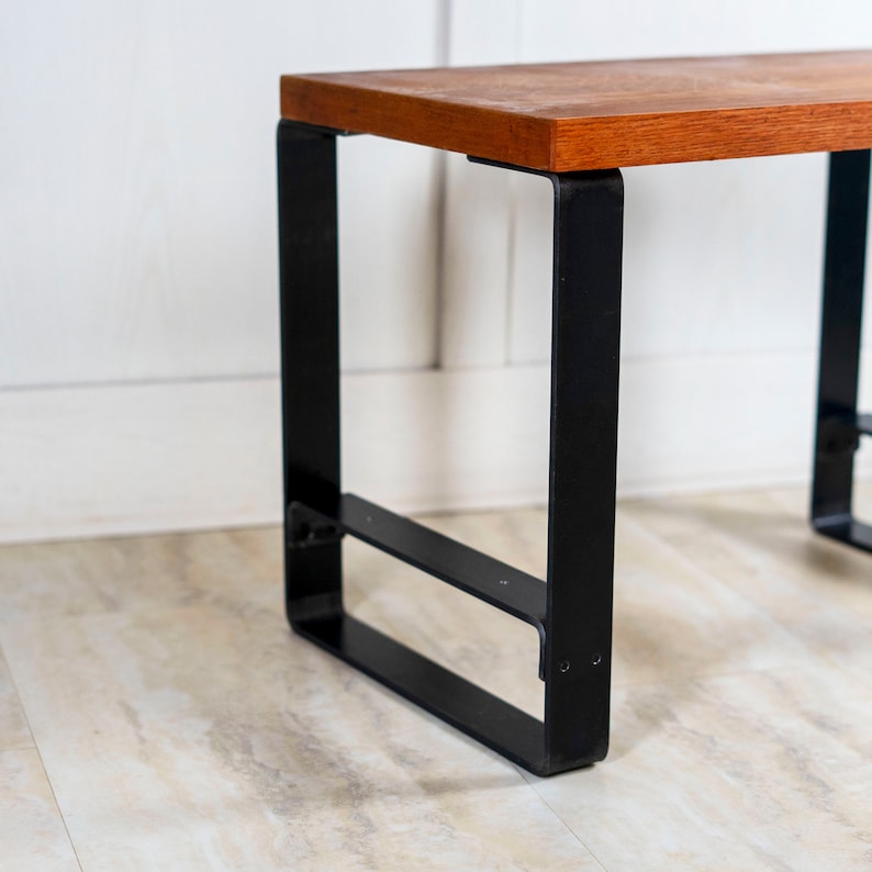 Custom Table Leg With Shelf Support 2 Wide Sold - Etsy