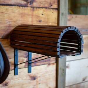 Saddle Rack Wall Mounted, Equestrian Design, Rustic Barn Storage ...