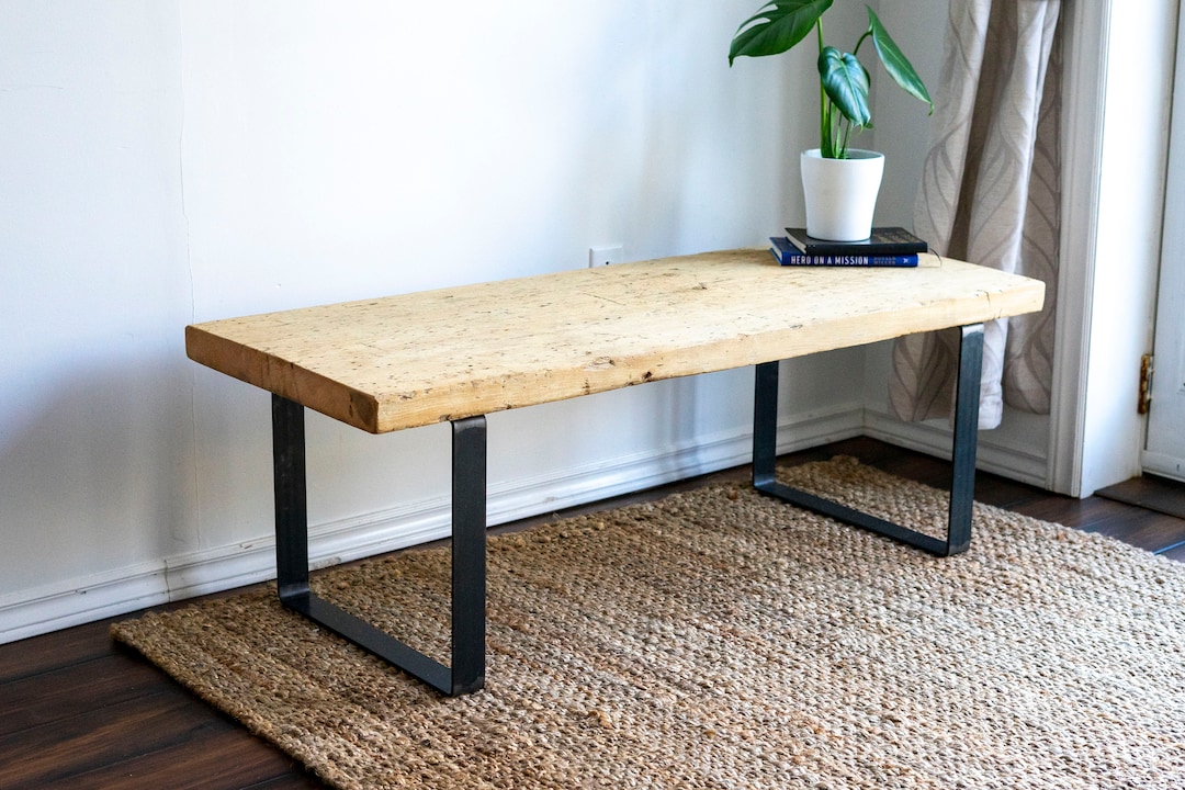 Custom Table Leg 2" Wide, Rustic Steel, Sold Individually, Console ...