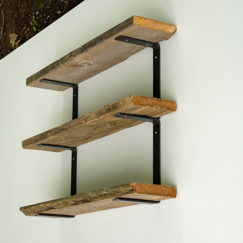 Triple Shelf Bracket, 1.5 Inch, Heavy Duty Metal Shelf Bracket, Multi ...