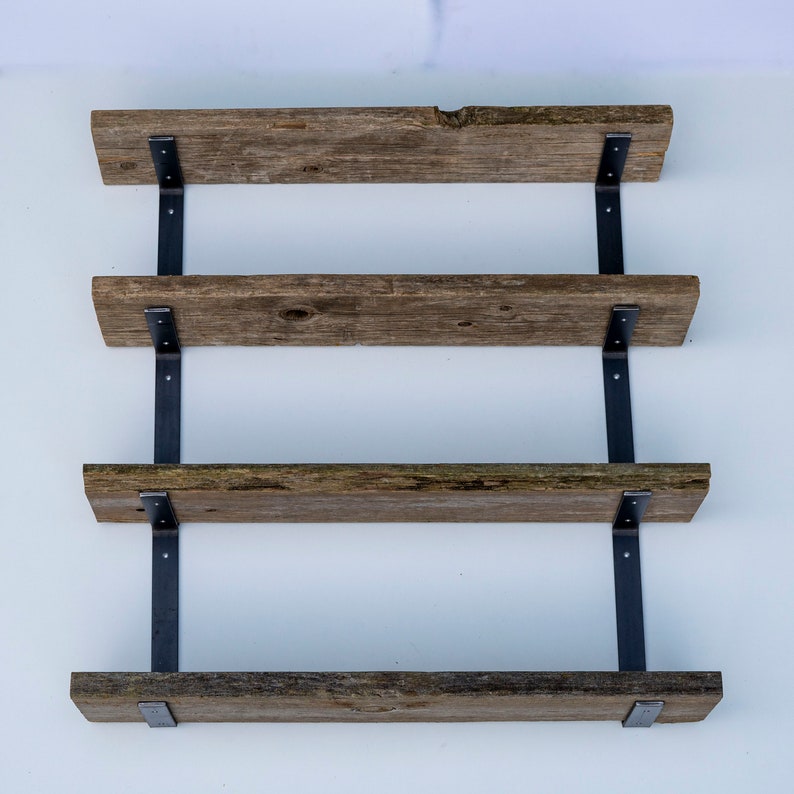 Quadruple Shelf Bracket, 1.5 Inch Heavy Duty Four Tier Multi Level ...