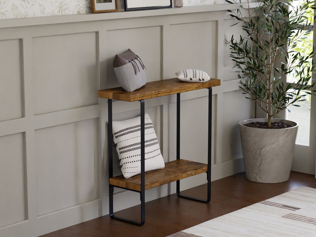 Entryway Console Table, Authentic Reclaimed Lumber, Farmhouse Decor ...