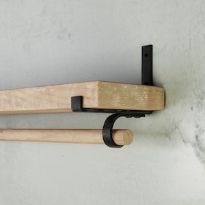 Shelf Bracket With Curtain Rod Holder, SOLD INDIVIDUALLY, Shelf and ...