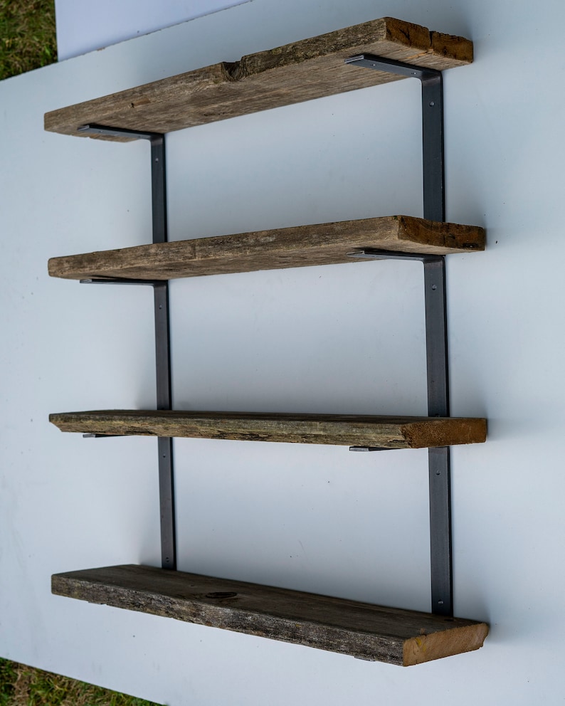 Quadruple Shelf Bracket, 1.5 Inch Heavy Duty Four Tier Multi Level ...
