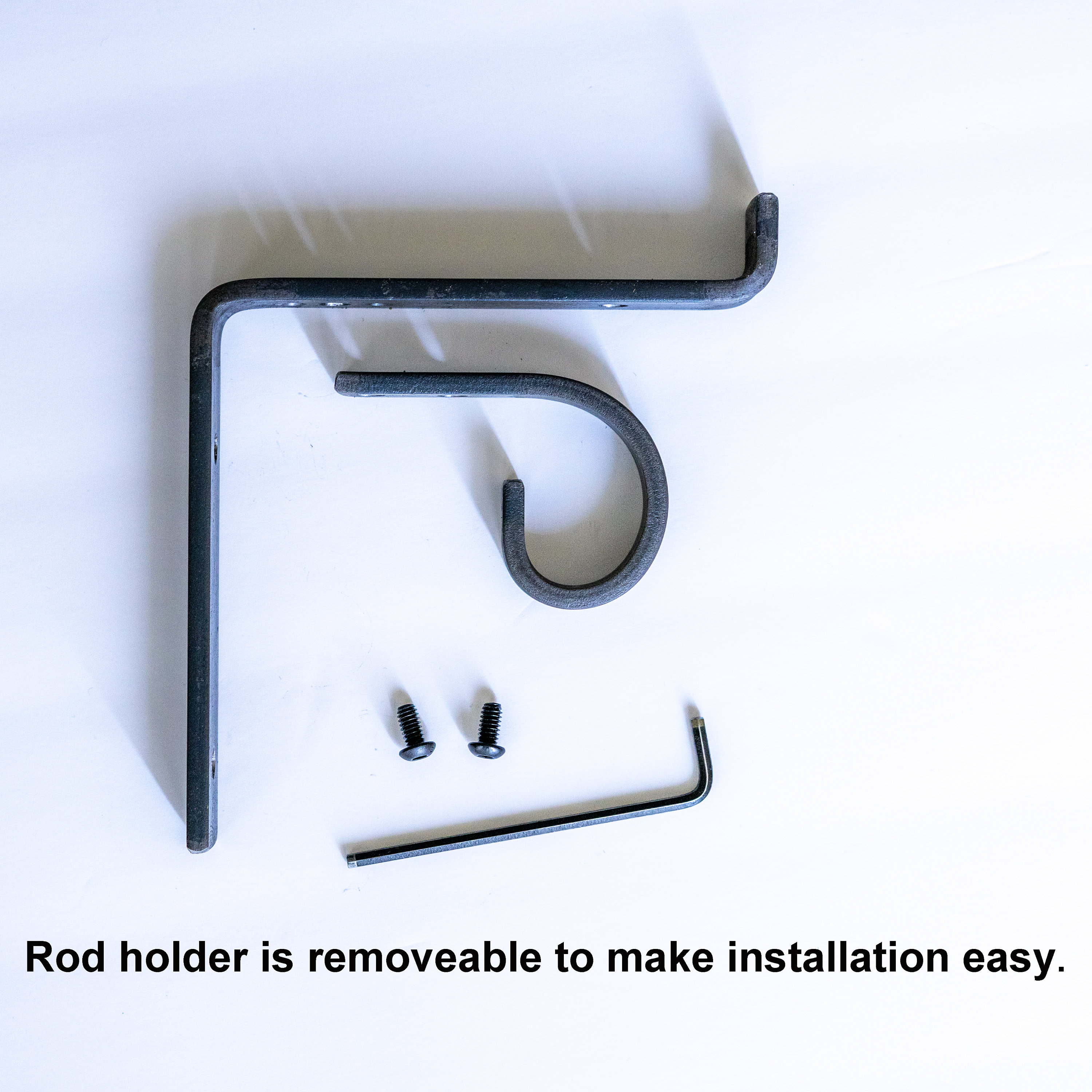 Shelf Bracket With Curtain Rod Holder Shelf and Curtain Hook - Etsy