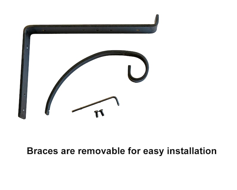 Closet Rod Shelf Bracket Shelf and Rod Bracket Open Heavy - Etsy