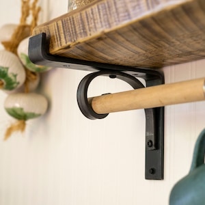 Closet Rod Shelf Bracket, Shelf and Rod Bracket Open, Heavy Duty, DIY ...