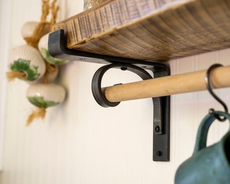 Closet Rod Shelf Bracket Shelf and Rod Bracket Open Heavy - Etsy