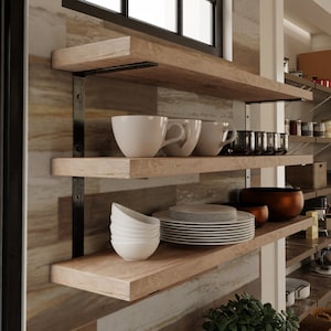 Triple Shelf Bracket, 1.5 Inch, Heavy Duty Metal Shelf Bracket, Multi ...