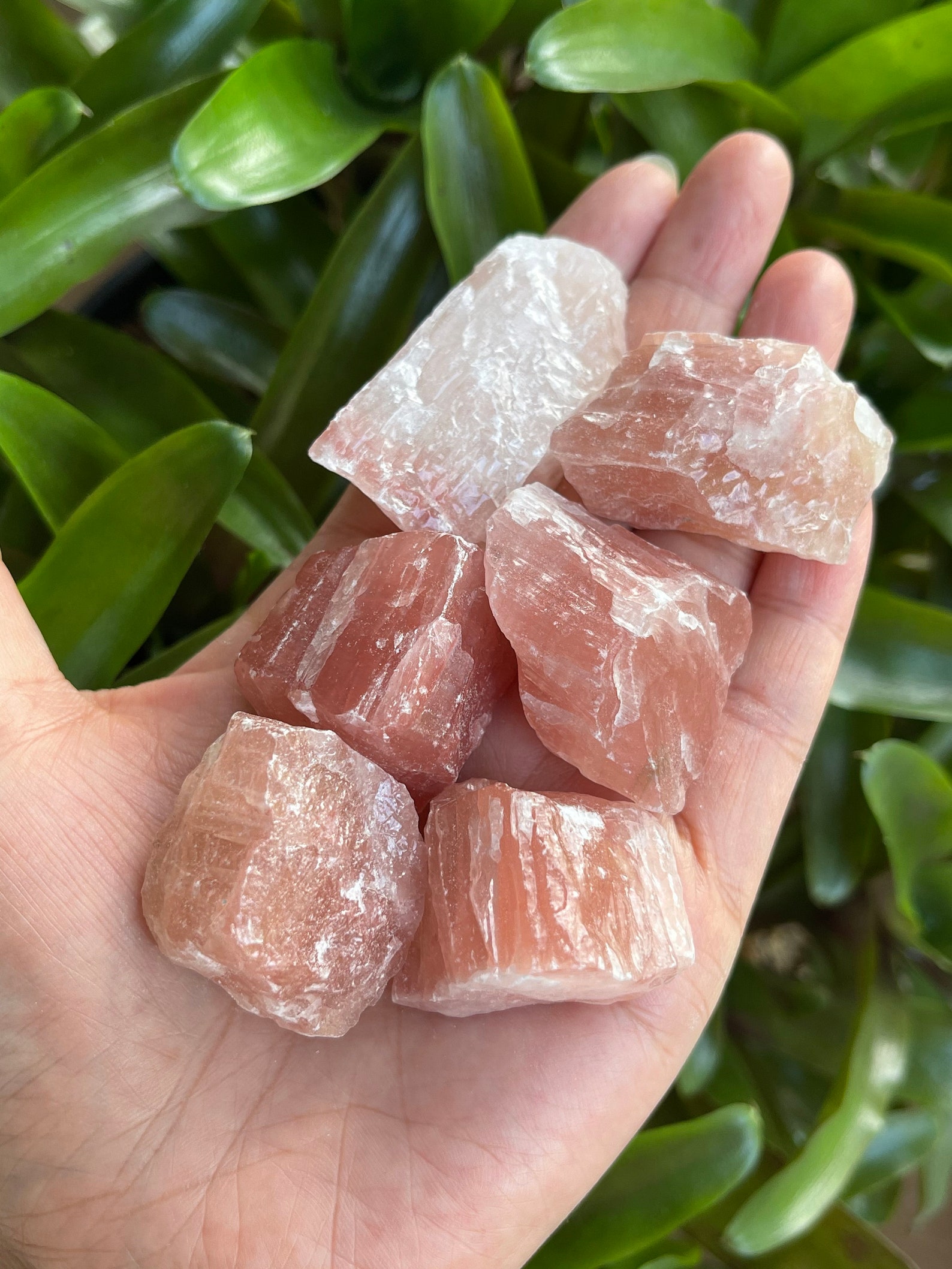 Strawberry Calcite 1-2 Rough Strawberry Calcite Stones | Etsy