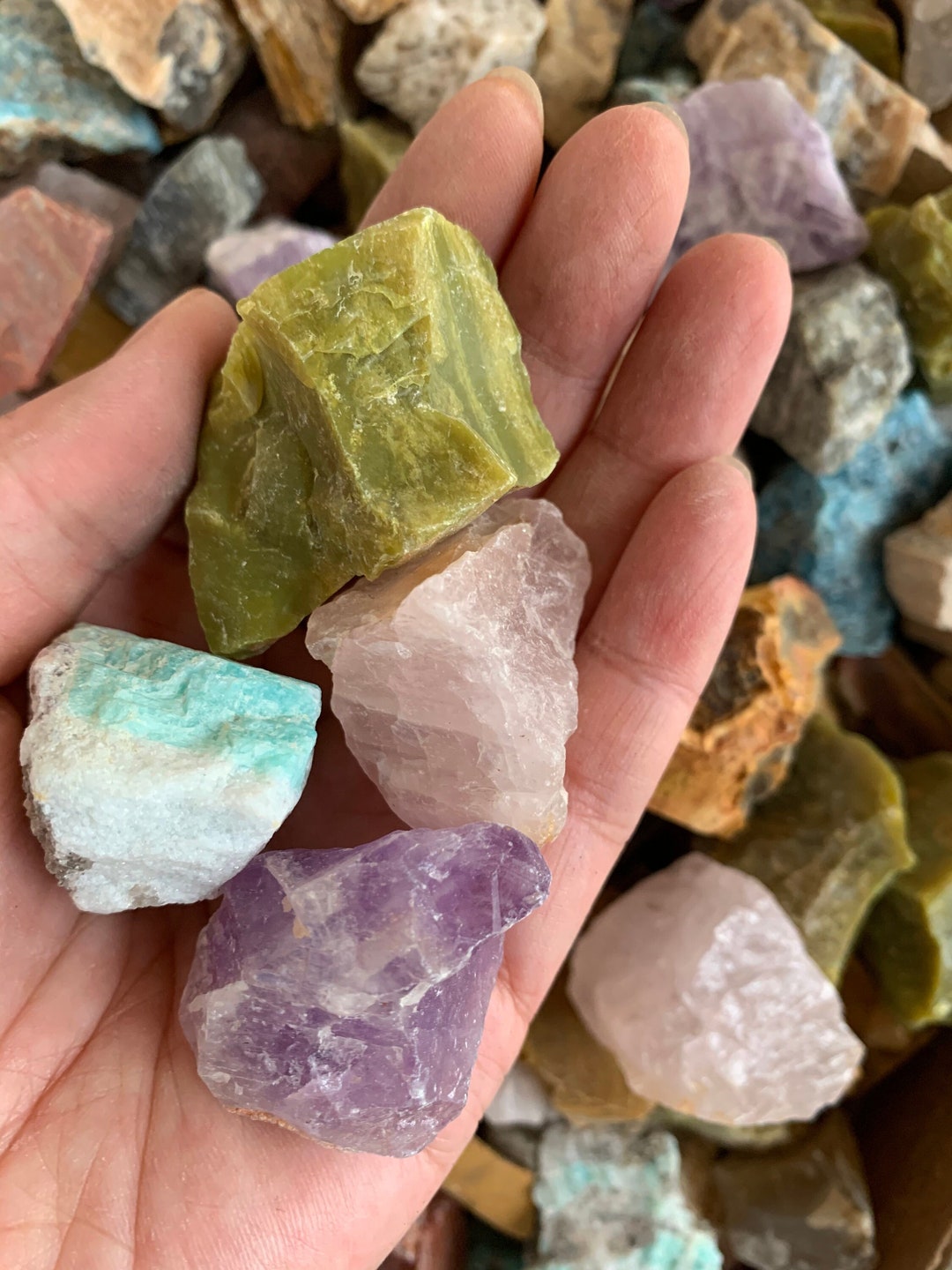 Rough Natural Mix Stones, Premium Grade, 1-2 Inches Natural Raw ...