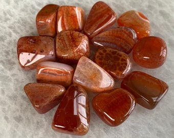 Tumbled Fire Agate | Etsy