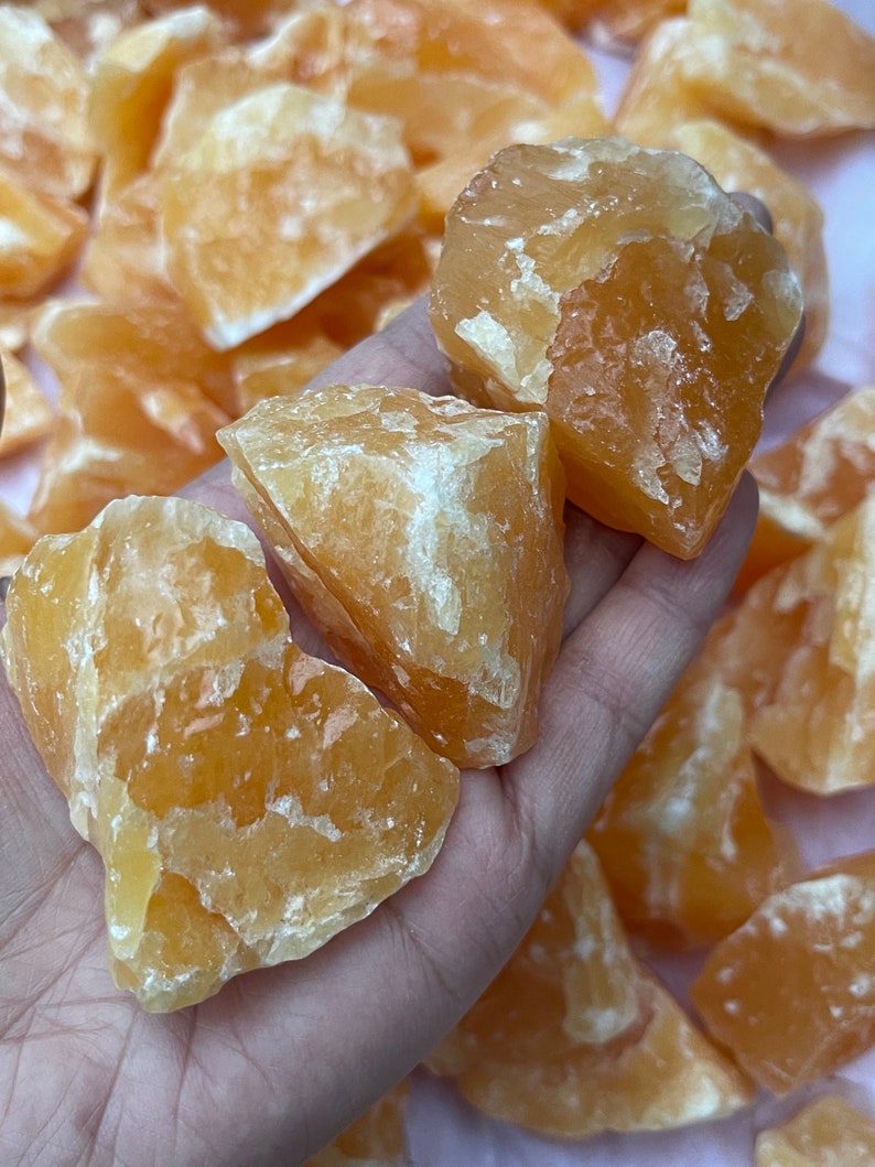 Large Orange Calcite Rough Natural Stones 2-2.5 Raw - Etsy