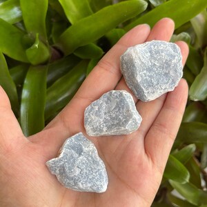 Angelite Raw Natural Stone, 1 2 Inch Rough Angelite Gemstone Natural ...
