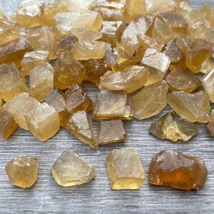 Small Honey Calcite Rough Natural Stones, 0.51.25 Raw Honey Calcite ...