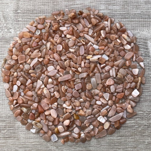 Grade A Peach Moonstone Semi Tumbled Gemstone Mini Chips 5 - Etsy