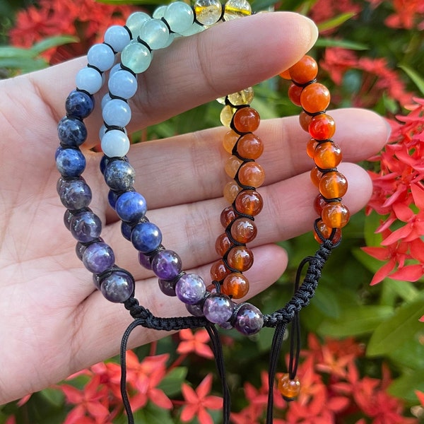 7 Chakra Bracelet - Etsy