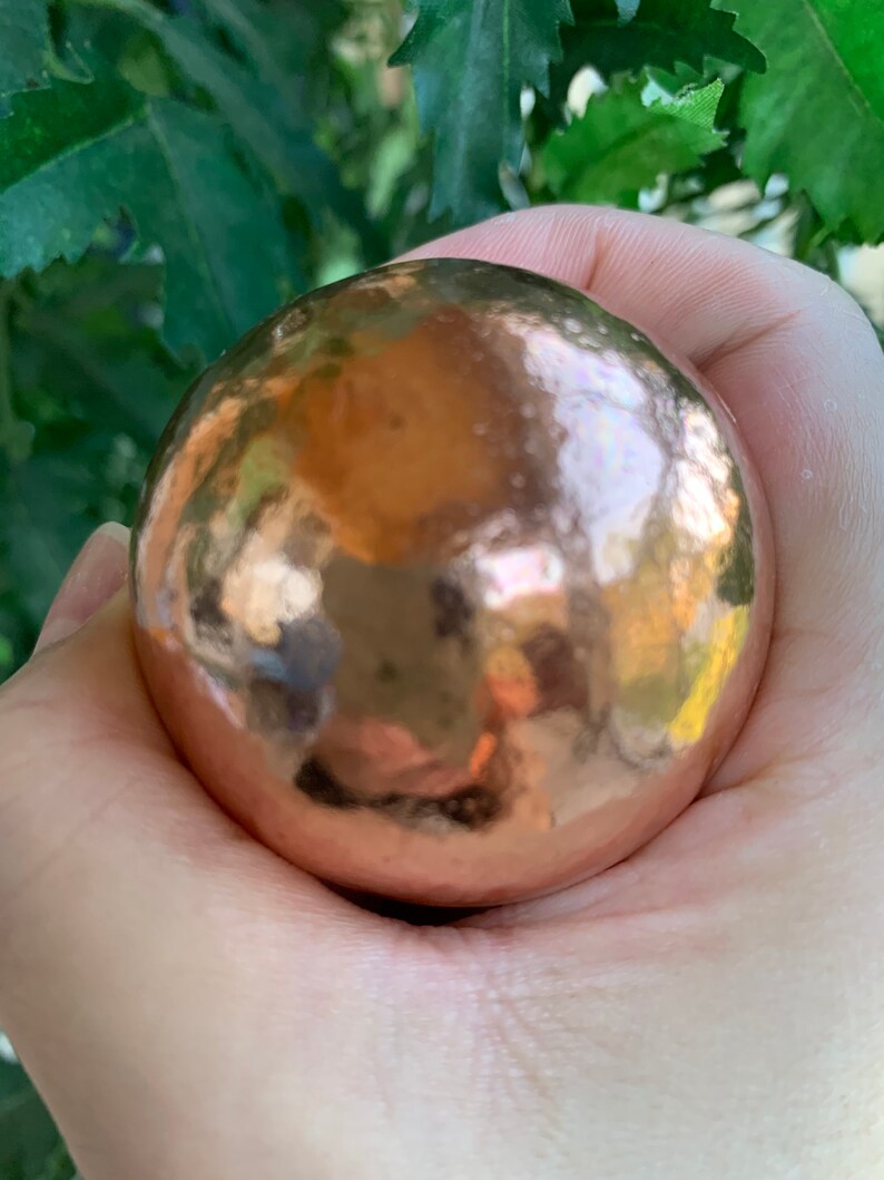 Extra Large Copper Balls Spheres 50mm Healing Stones Healing - Etsy
